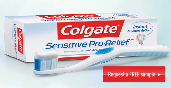 Free Colgate Sensitive Pro-Relief Toothpaste Sample — Deals from ...