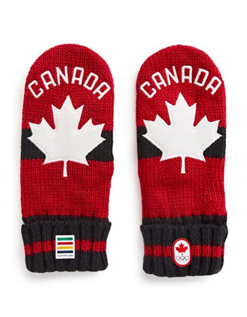 Canadian Olympic Team Collection Adult Red Mittens-RED-Small/Medium