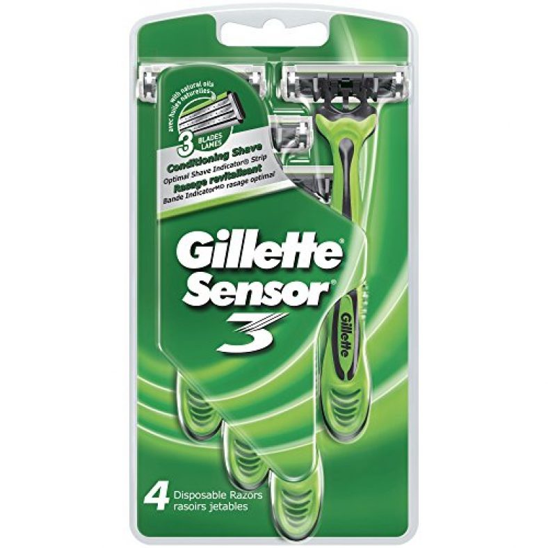Gillette Sensor3 Conditioning Shave Disposable Razor 4 Count — Deals ...