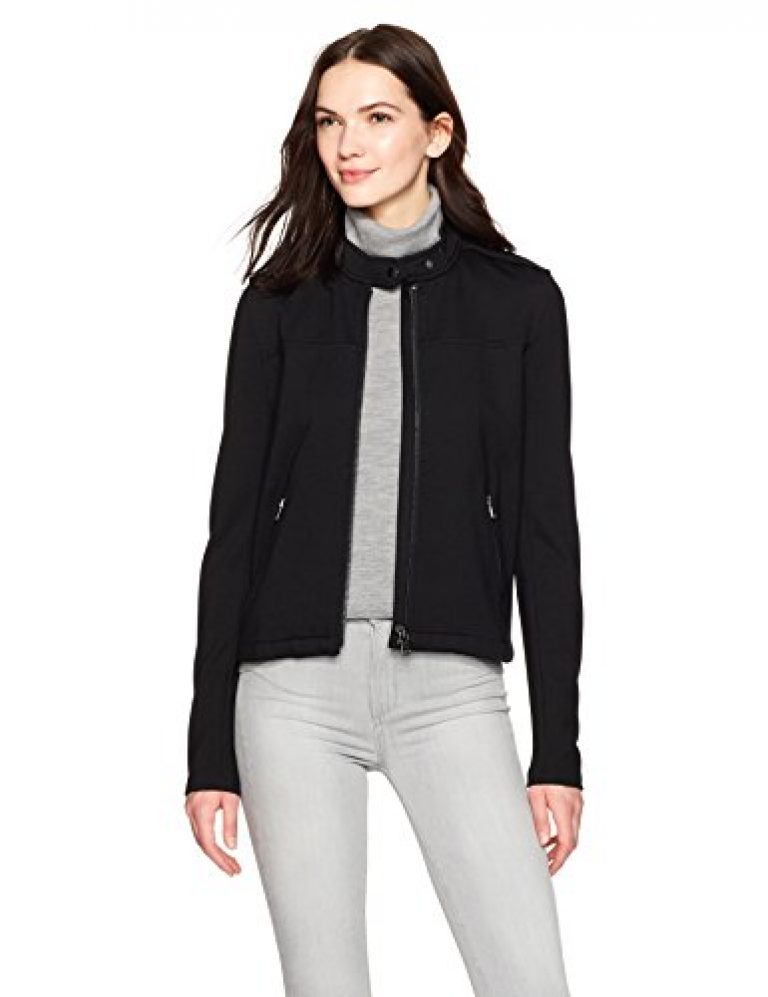 KENNETH COLE NEW YORK Women's Signature Moto Jacket — Deals from ...