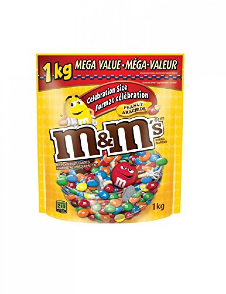 M&M's Peanut Candies Celebration Size Stand up Pouch 1kg — Deals from ...