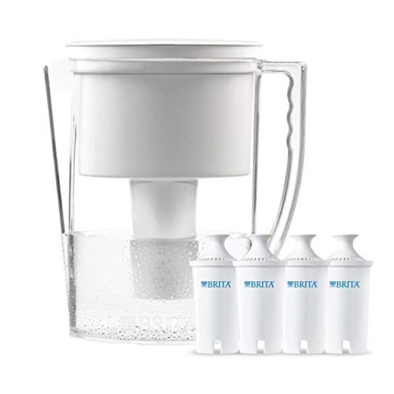 Brita VALUE PACK Slim Water Filter Pitcher with 4 Advanced Replacement ...