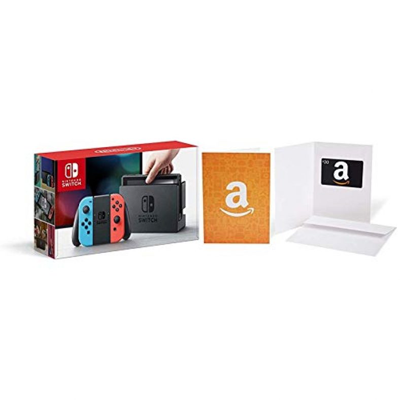 Nintendo Switch Console - Neon Edition with Amazon $30 Gift Card ...