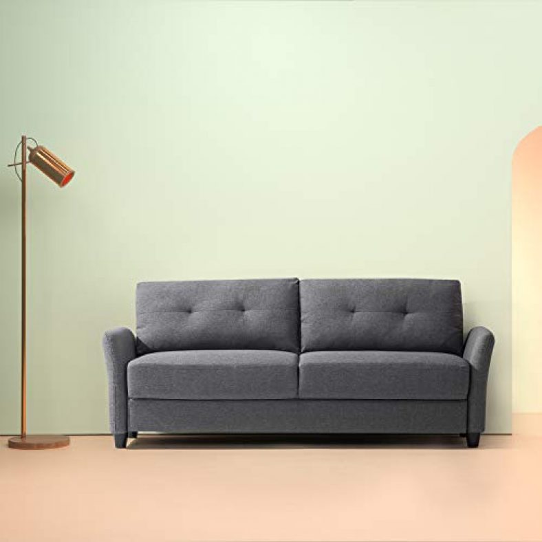 Zinus Contemporary Upholstered Sofa 78" — Deals from SaveaLoonie!