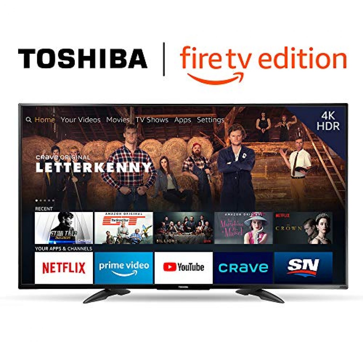 Toshiba 55-inch 4K Ultra HD Smart LED TV with HDR - Fire TV Edition ...