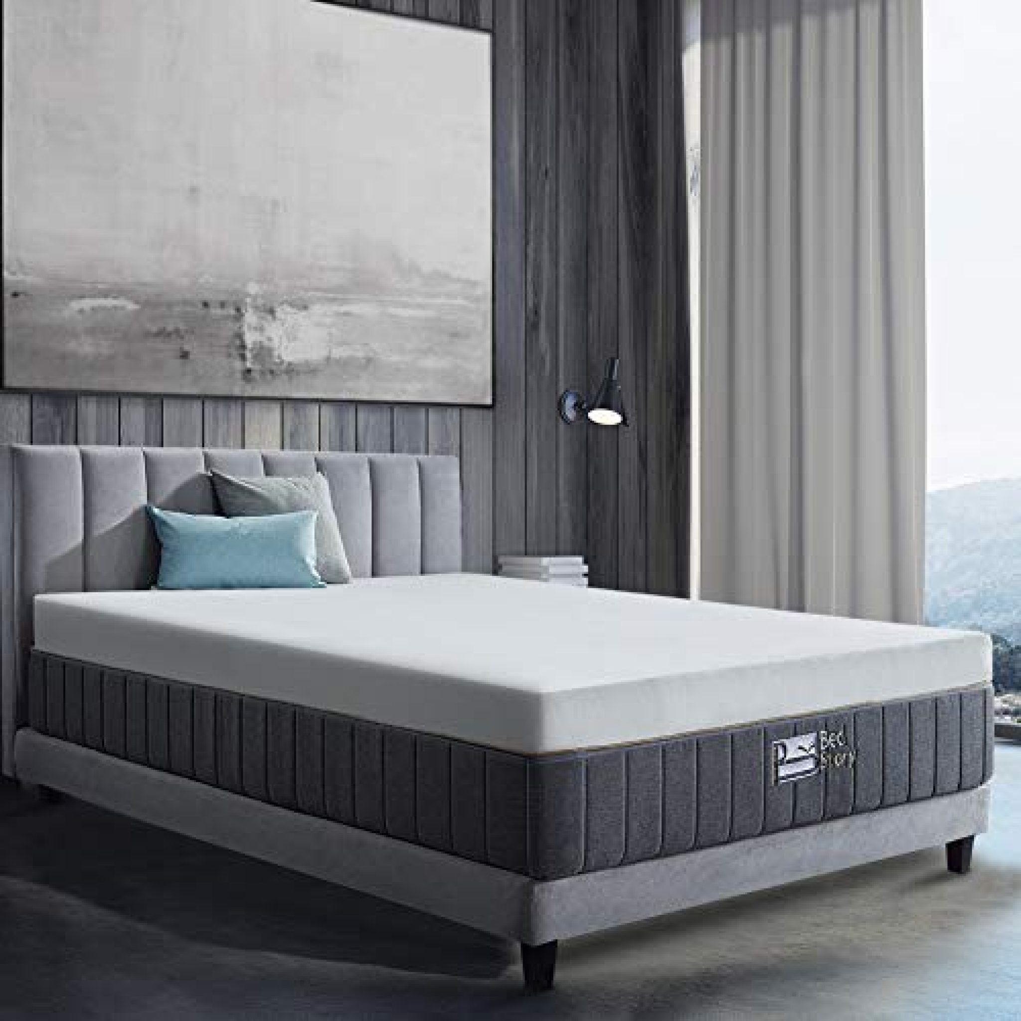 BedStory 12 Inch Gel-Bamboo Charcoal Memory Foam Mattress, Compressed ...