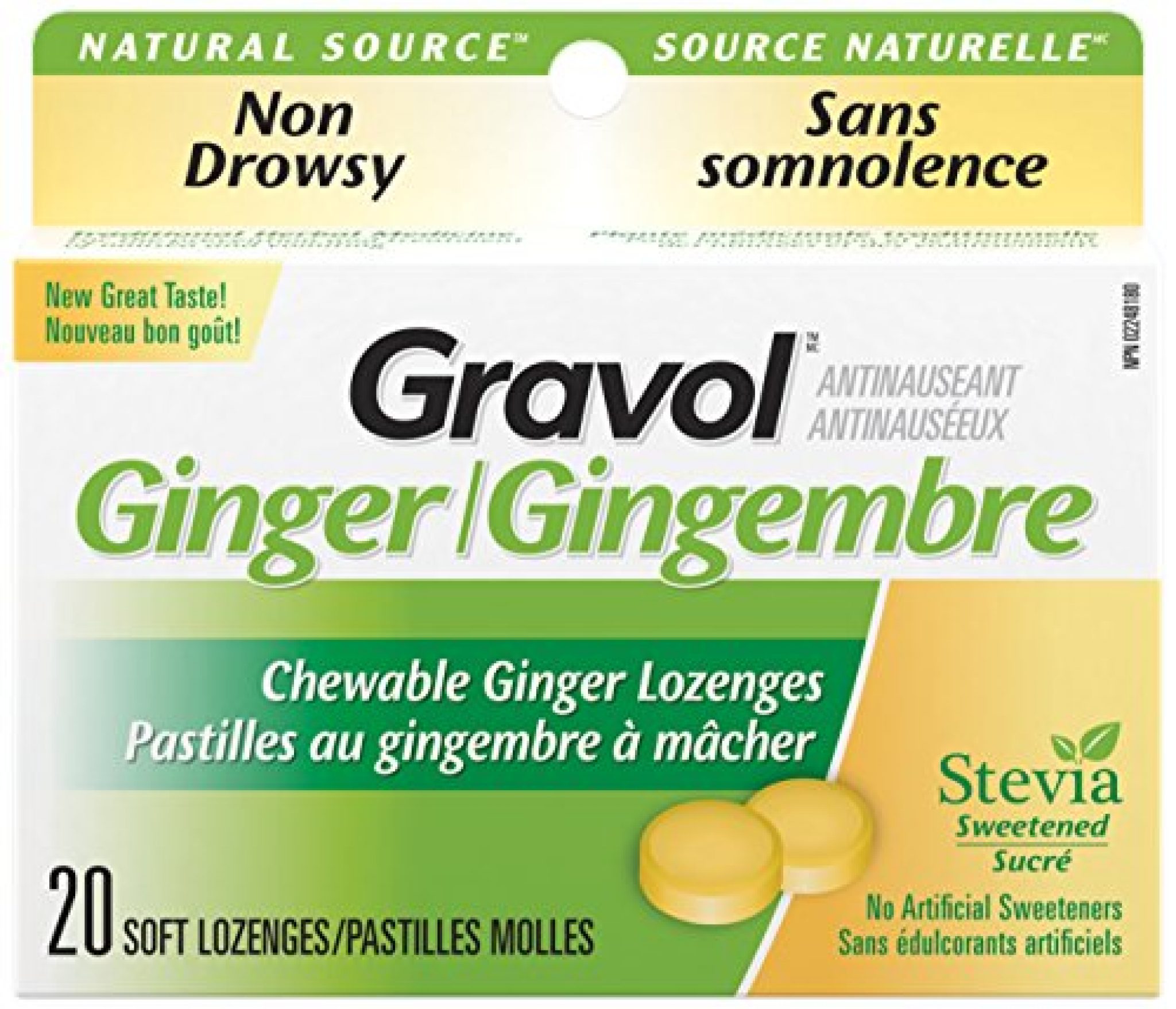 Gravol Ginger Chewable Lozenges, 20 count — Deals from SaveaLoonie!