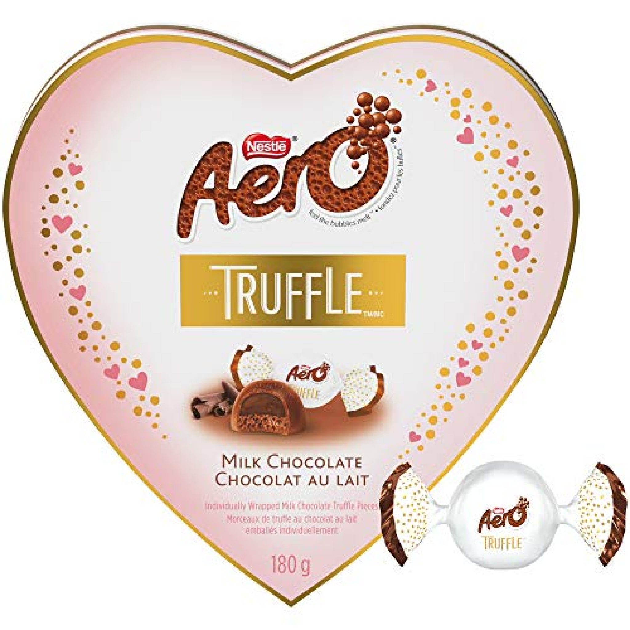 Nestlé Aero Truffle Milk Chocolate Valentine’S Heart Gift Box, 180 G ...