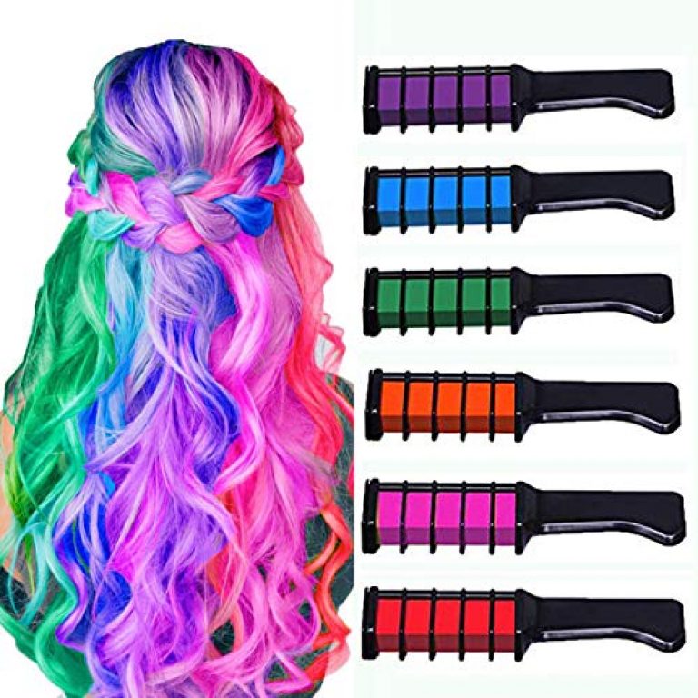 Hair Chalk Comb Temporary Bright Hair Color, 6 Colors — Deals from ...