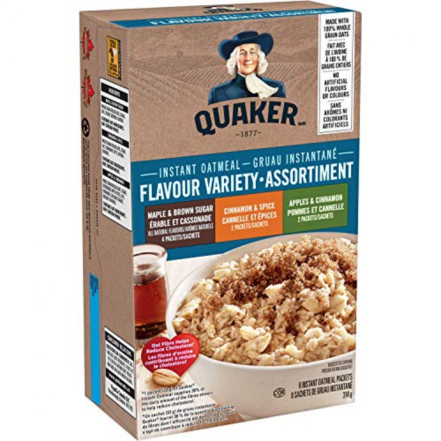 Quaker Instant Oatmeal 3-Flavour Variety — Deals from SaveaLoonie!