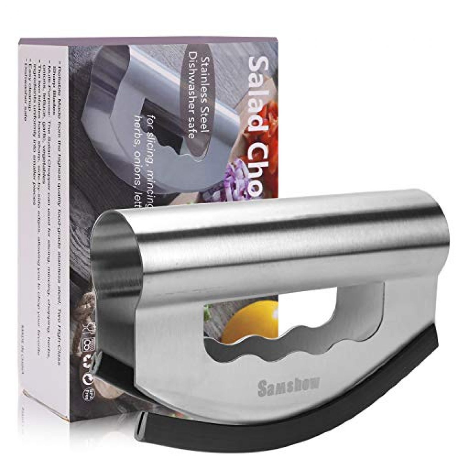Samshow Stainless Steel Double Bladed Salad Cutter — Deals from ...