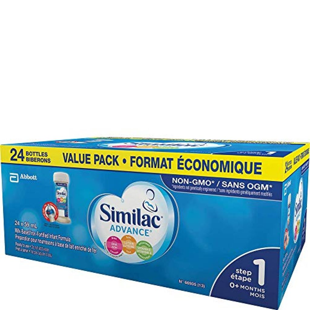 Similac Advance Step 1 Non-GMO Baby Formula, Ready to Use, 24 x 59 mL ...