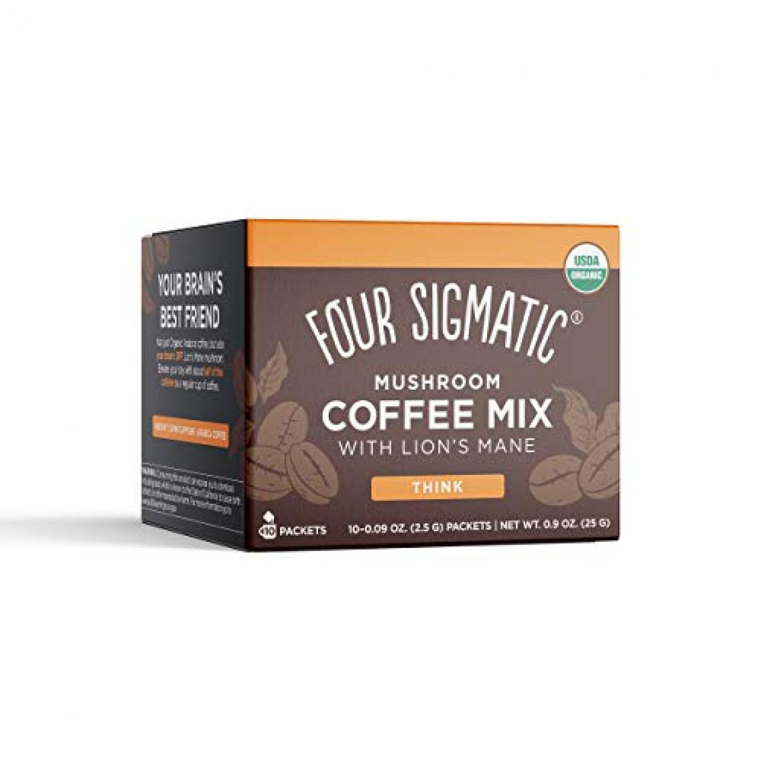 Four Sigmatic Mushroom Coffee Mix Think with Lion's Mane & Chaga, 10ct ...