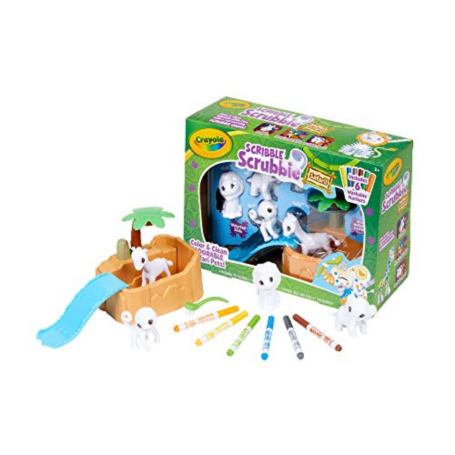Crayola Scribble Scrubbie Safari Animal Tub Play Set — Deals from ...