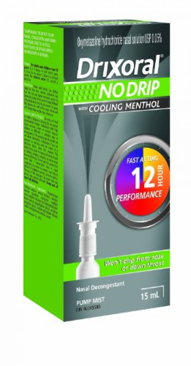 Drixoral No Drip Cool Menthol Spray, Cooling Sensation with 12 Hour ...