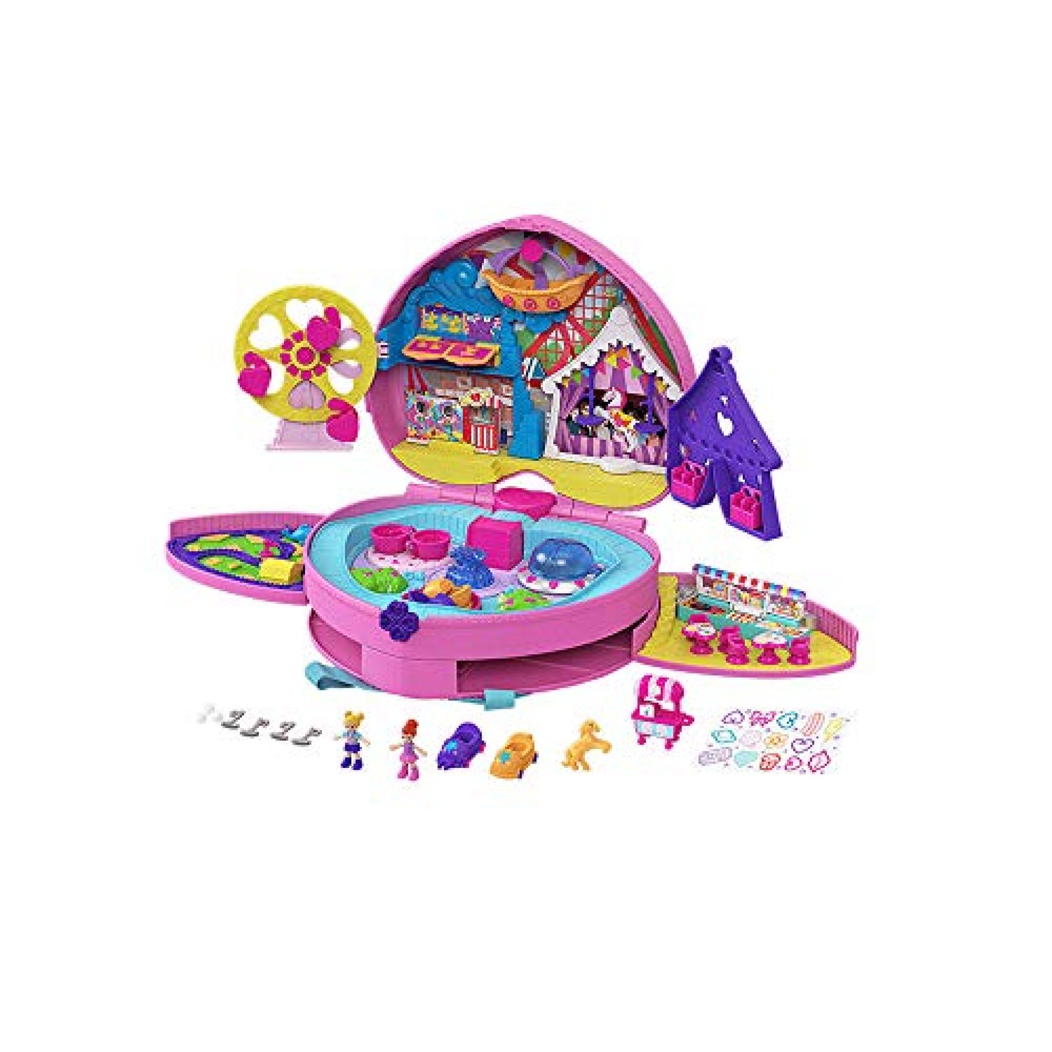 Polly Pocket Tiny is Mighty Theme Park Backpack Compact — Deals from ...