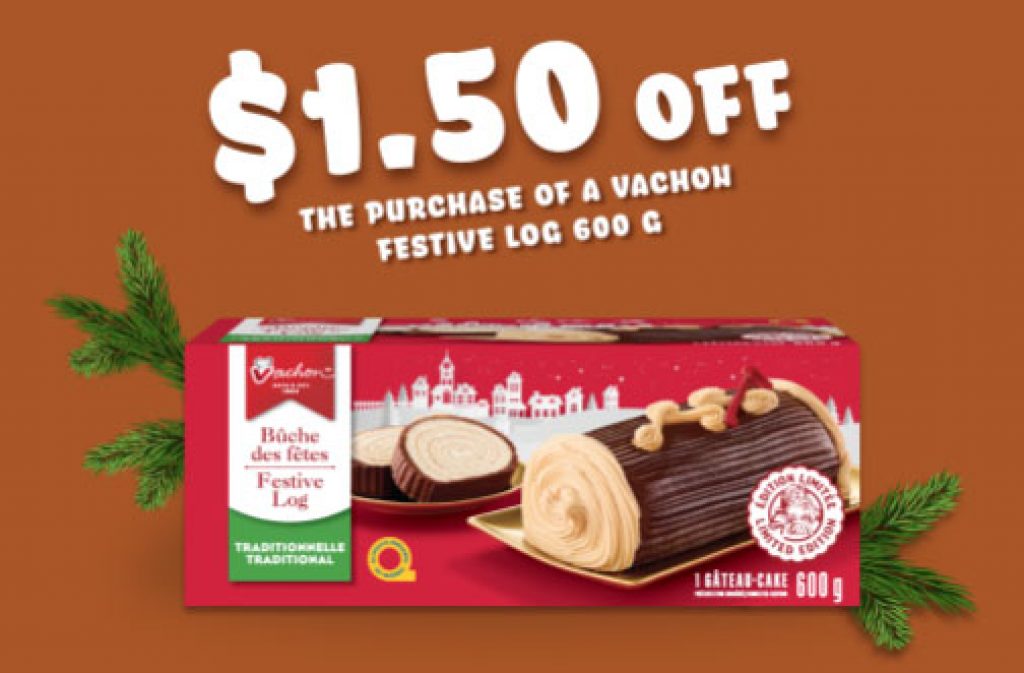 Vachon Coupons | Festive Log — Deals from SaveaLoonie!