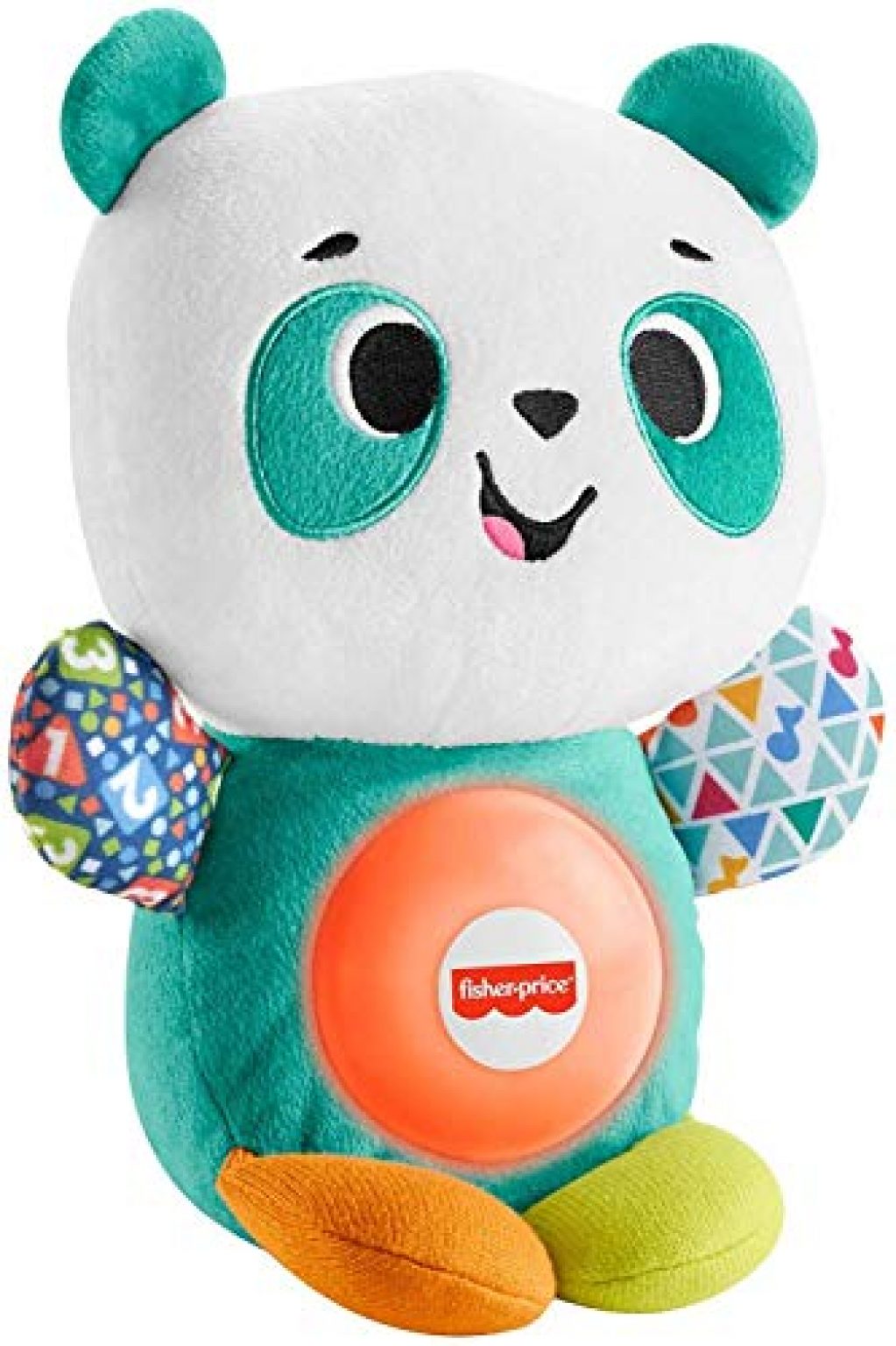 Fisher-Price Linkimals Play Together Panda, musical learning plush toy ...