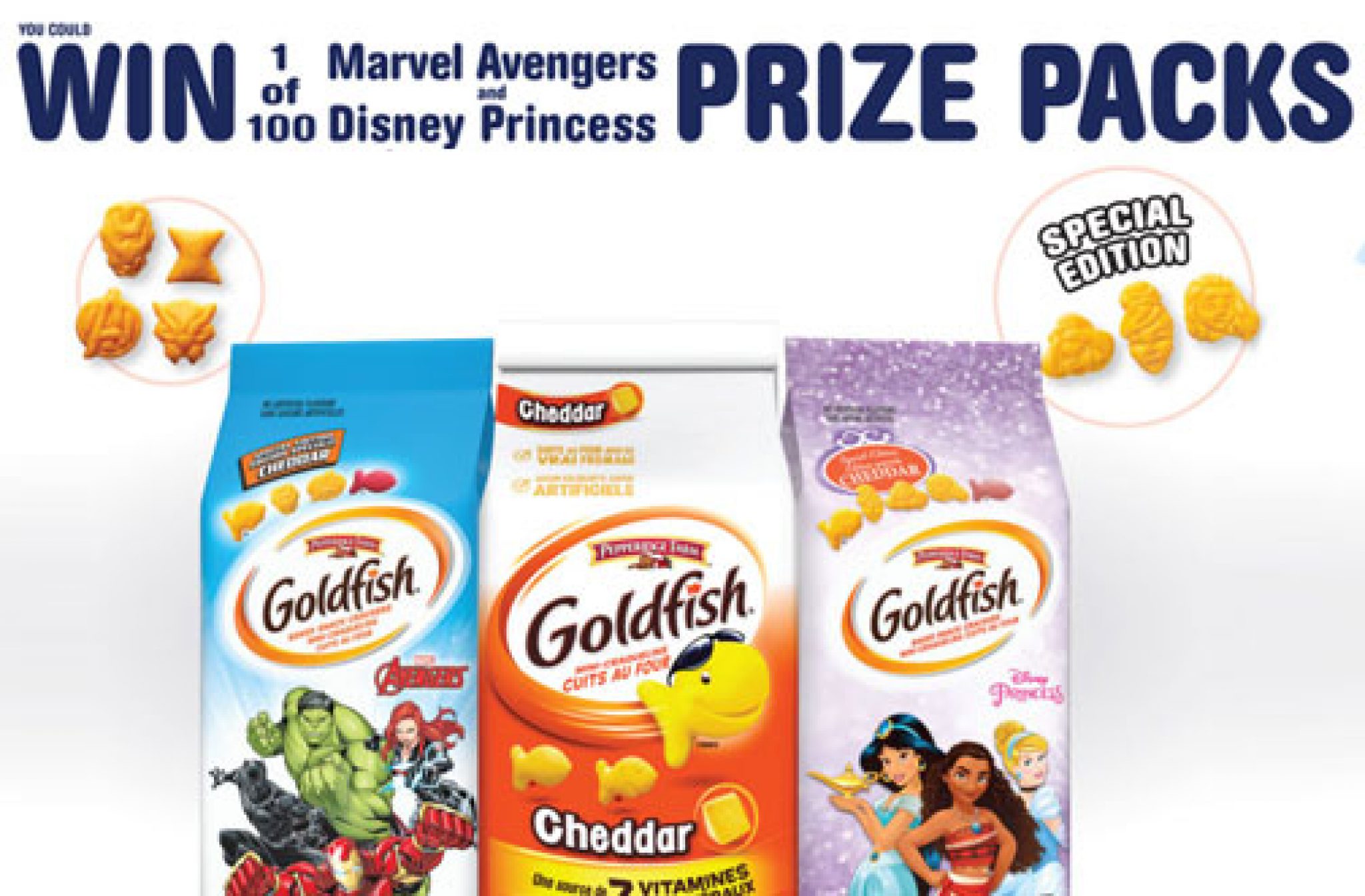 Goldfish Crackers Contests | Win Disney or Marvel Prizes Packs — Deals ...