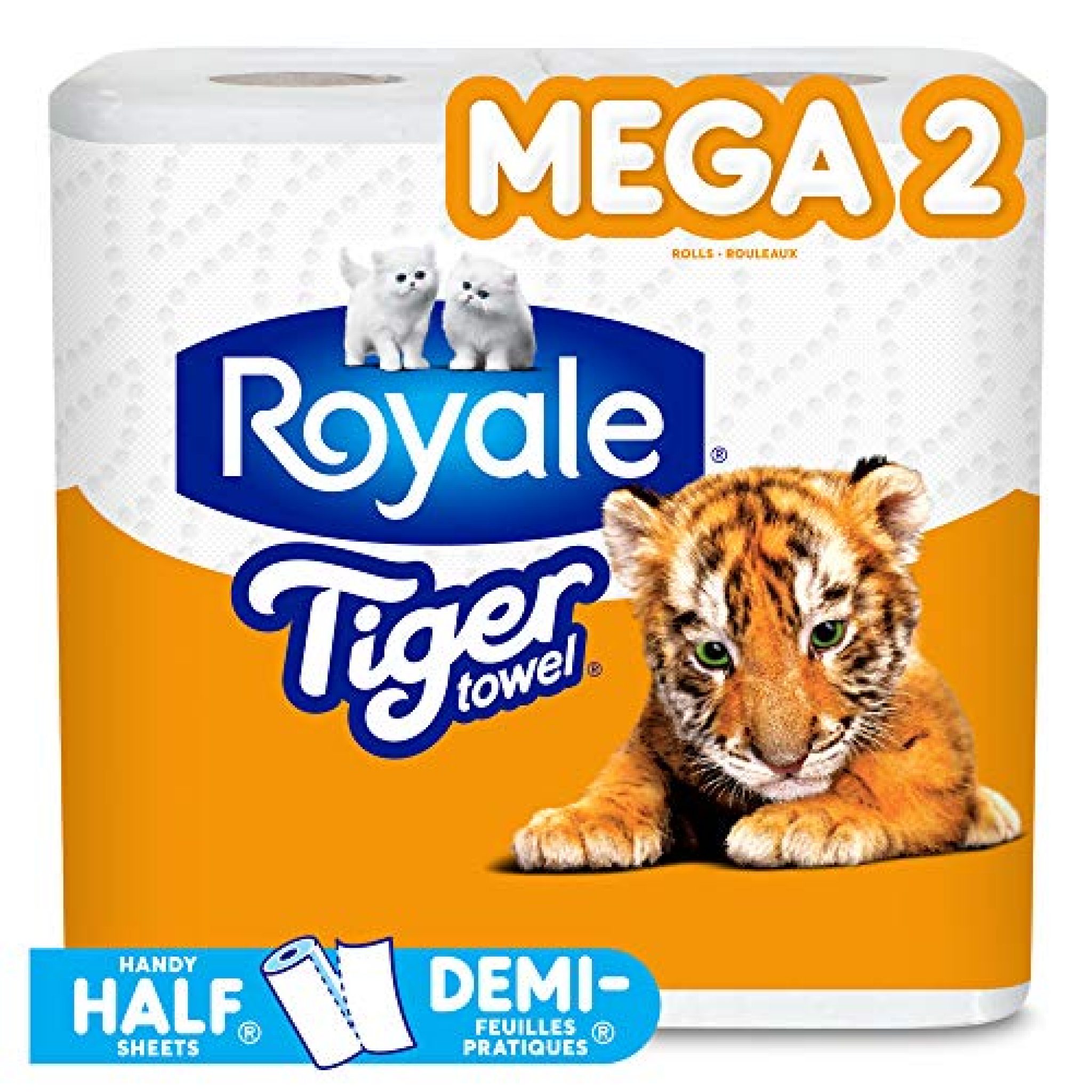 Royale Tiger Strong Paper Towel, 2 Mega Rolls — Deals from SaveaLoonie!