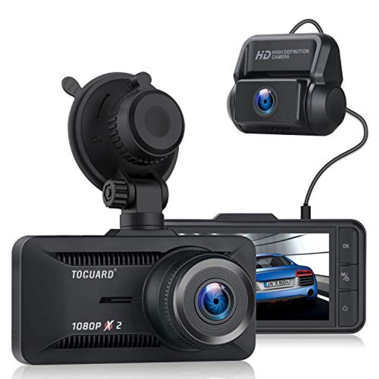 TOGUARD 1080P Dual Dash Cam Front and Rear — Deals from SaveaLoonie!