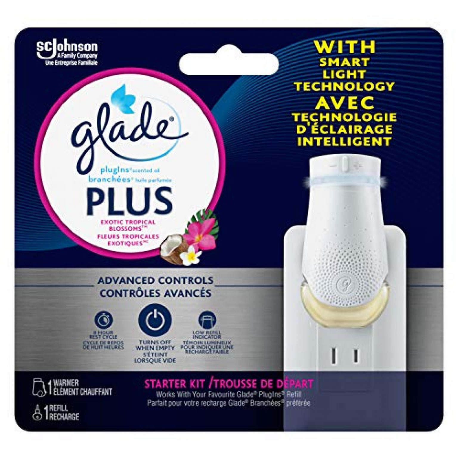 Glade Plugins Scented Oil Plus Air Freshener Starter Kit - Exotic ...