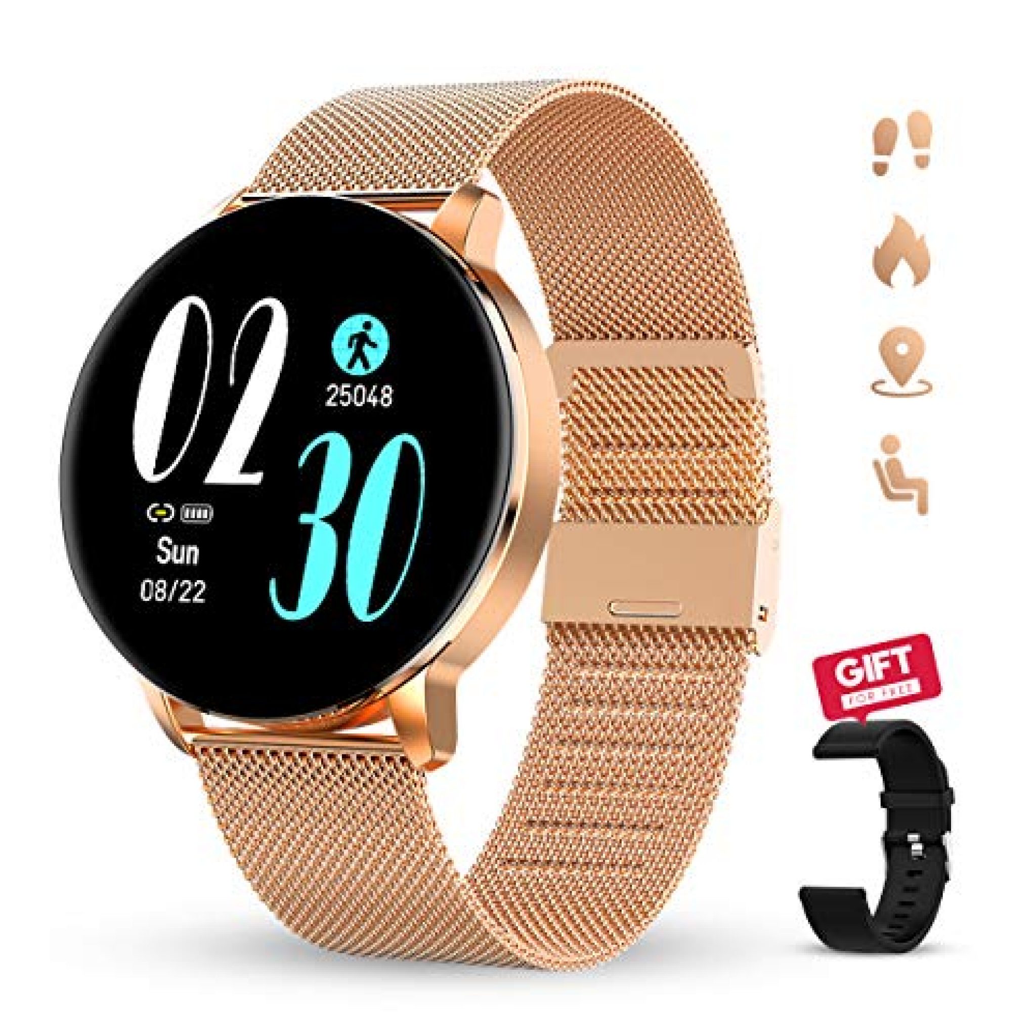 GOKOO Touch Screen Fitness Tracker Bluetooth Smartwatch — Deals from ...