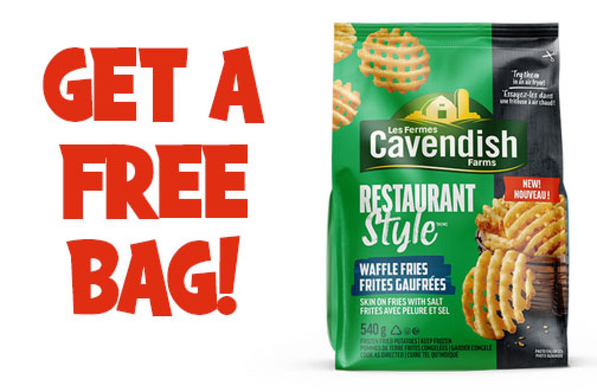 Cavendish Farms Deal | Free Waffle Fries — Deals from SaveaLoonie!