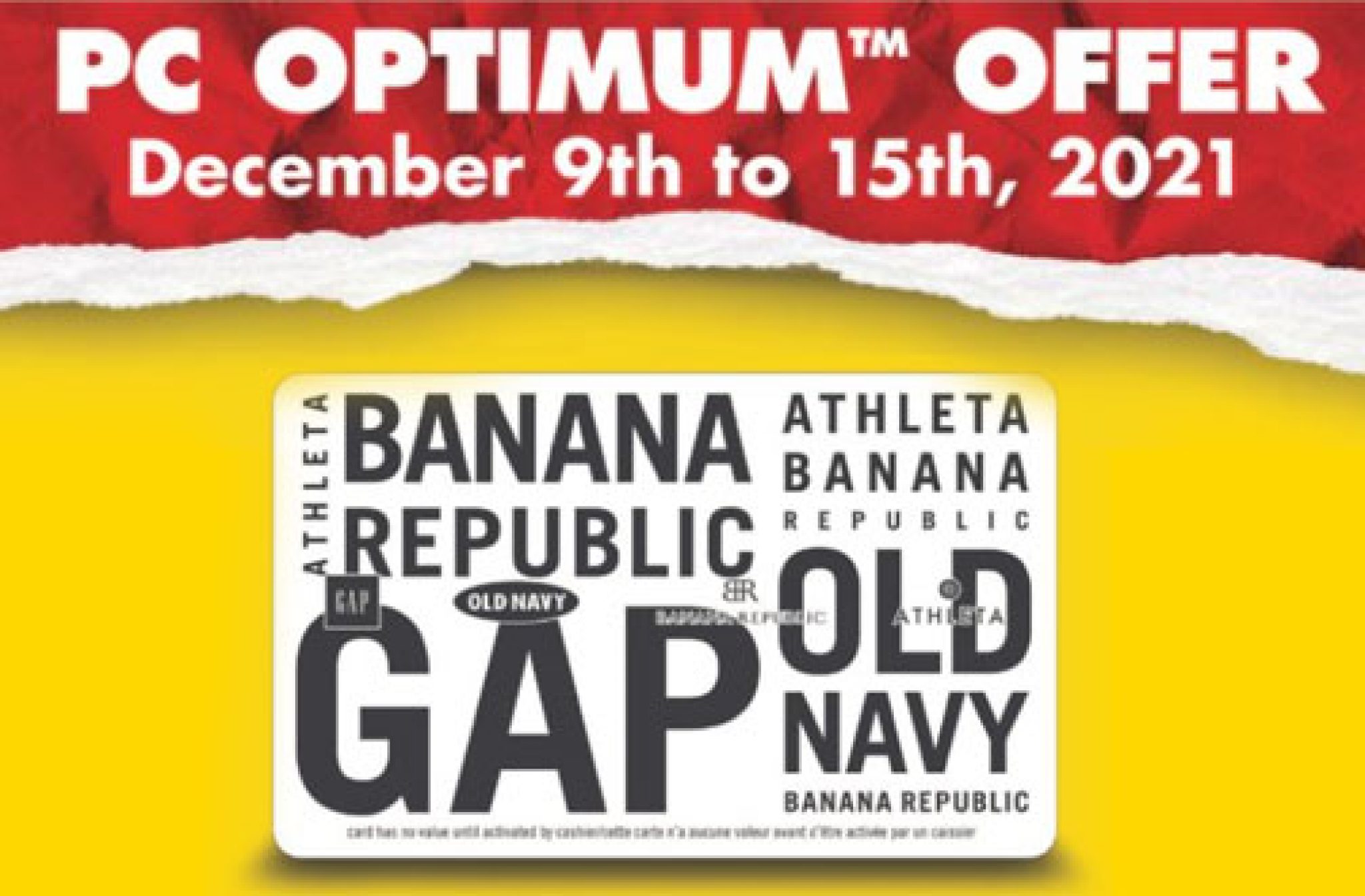 Bonus PC Optimum Points on Gift Cards at No Frills — Deals from ...