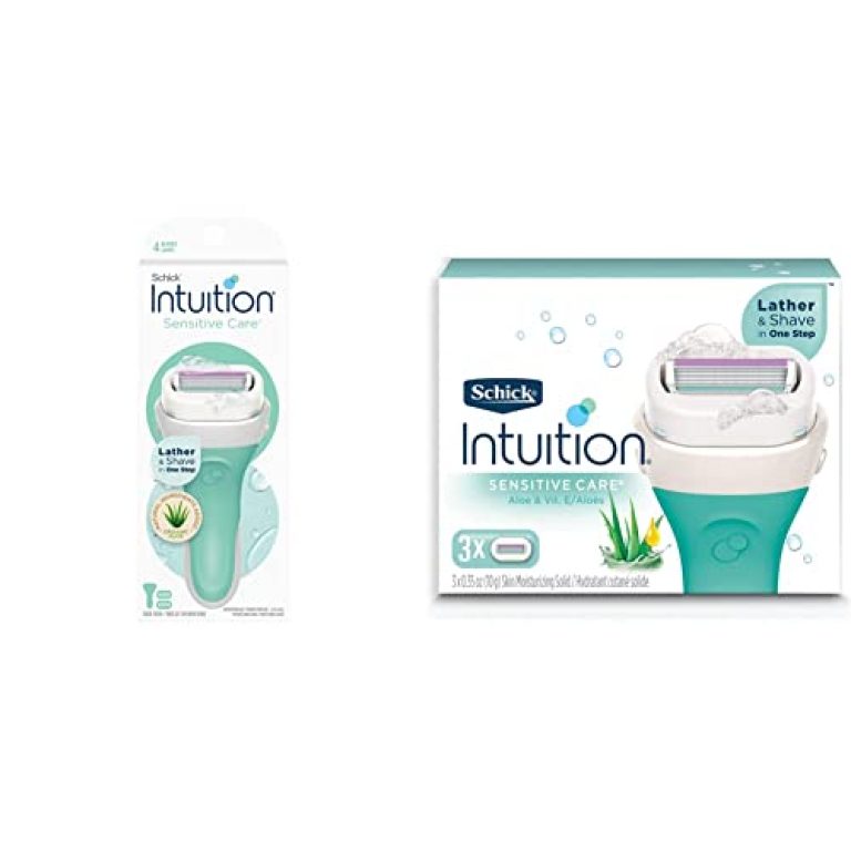 Schick Intuition Sensitive Care Womens Razor with Aloe + Pack of 3 ...