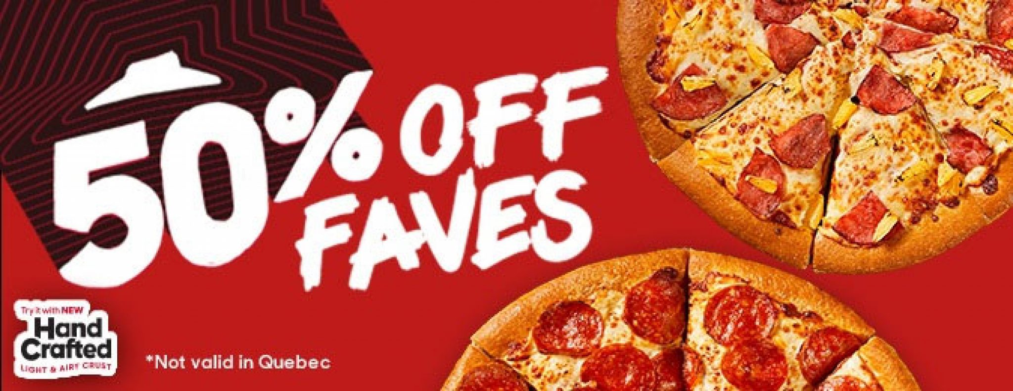 Pizza Hut Coupons & Deals Canada 2024 | 50% off Faves