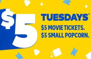 Cineplex $5 Tuesdays — Deals from SaveaLoonie!