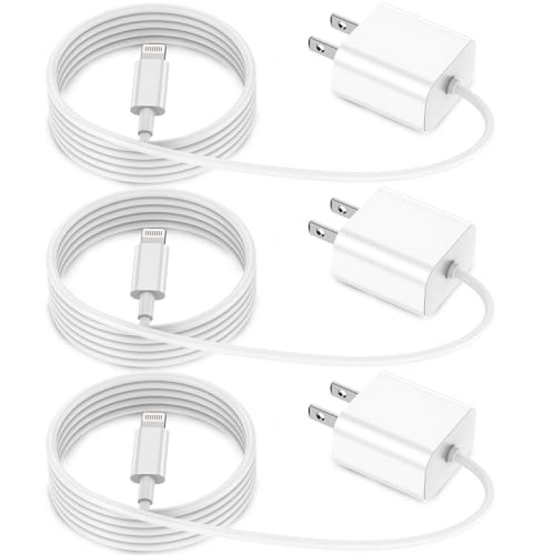 iPhone Charger Fast Charging 6 ft 3-Pack — Deals from SaveaLoonie!