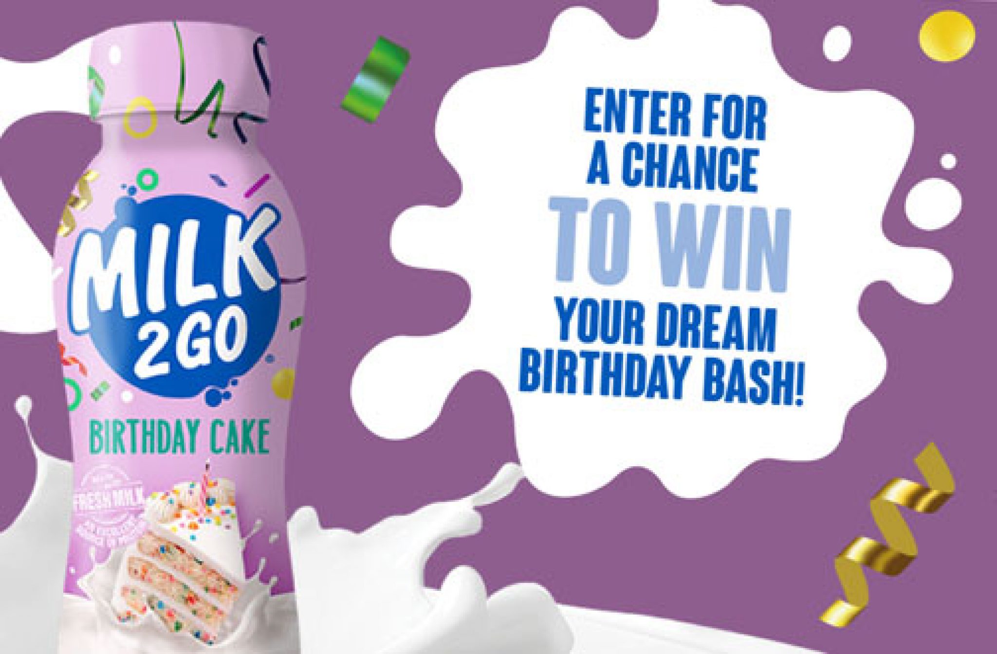 Milk2Go Contest | Win a Dream Birthday Bash — Deals from SaveaLoonie!