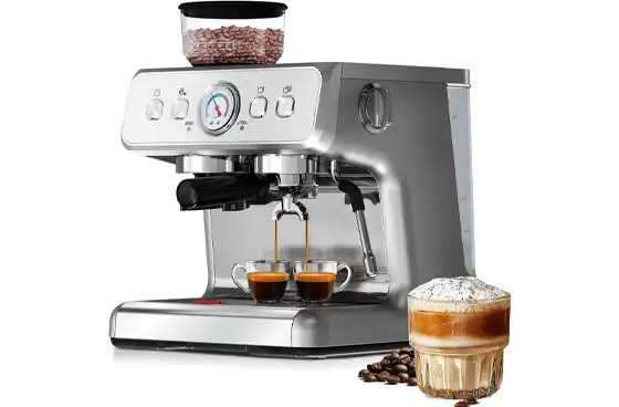 Havato Espresso Machine with Grinder and Milk Frother — Deals from ...
