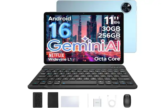 DOOGEE U11 Pro Android 16 Tablet with Keyboard, Pen, Mouse & Case ...